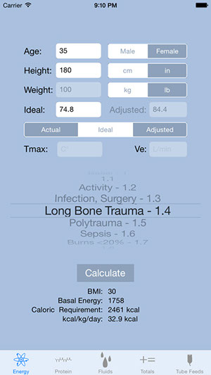 Simple TPN - iOS TPN calculator app