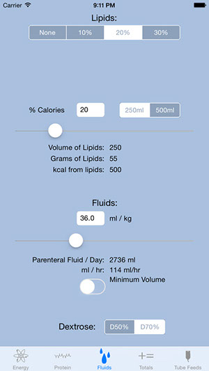 Simple TPN - iOS TPN calculator app